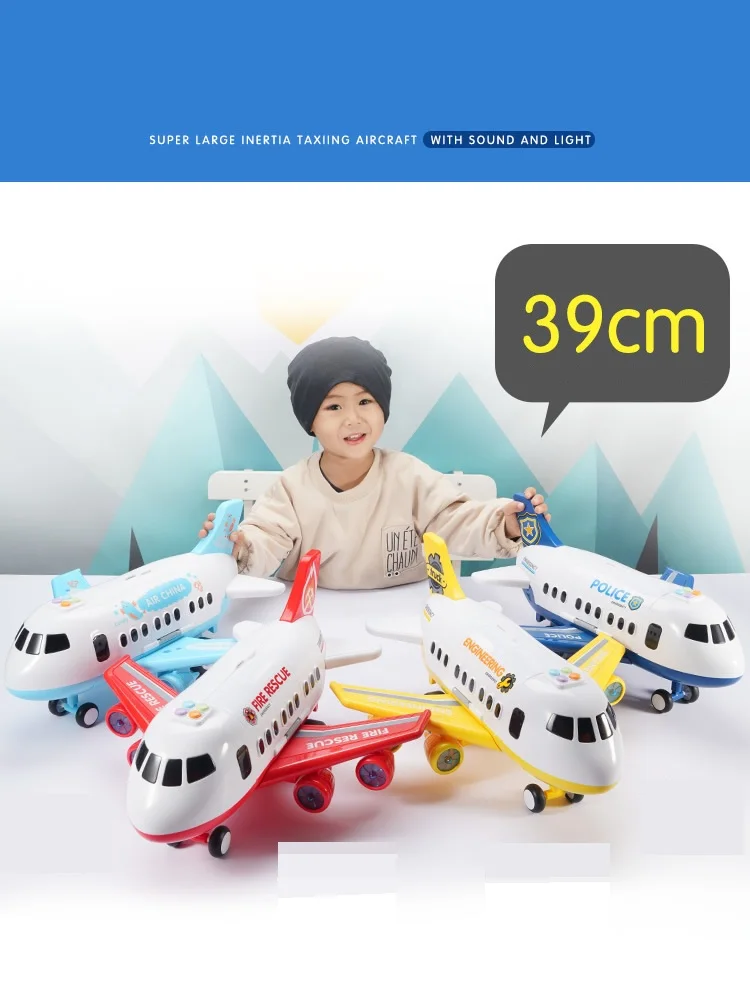 Simulation Airliner Diecast Cars Toys Sets Multifunctional Track Slot ...
