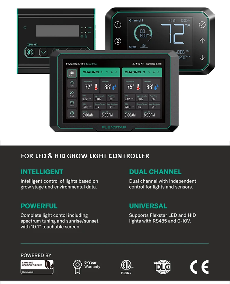 Flexstar 2023 LED Controller for Grow Lights - 3-Year Warranty on LED Lighting Controllers and ...