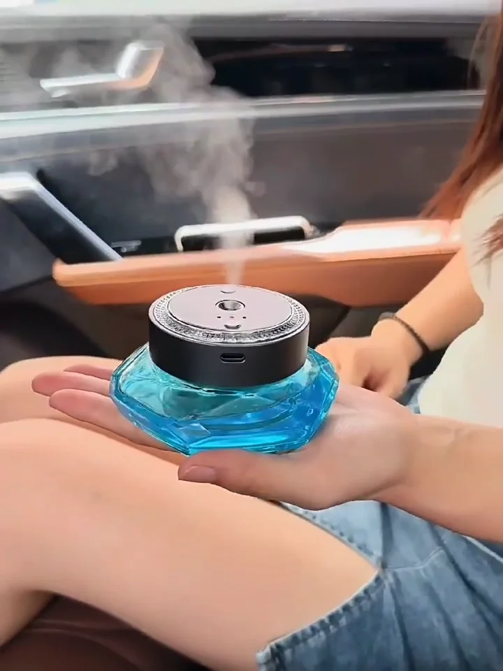 Newest Luxury Smart Car Aroma Diffuser 50 Ml Car Perfume Bottle Diffuser Essential Oil Spray Car ...