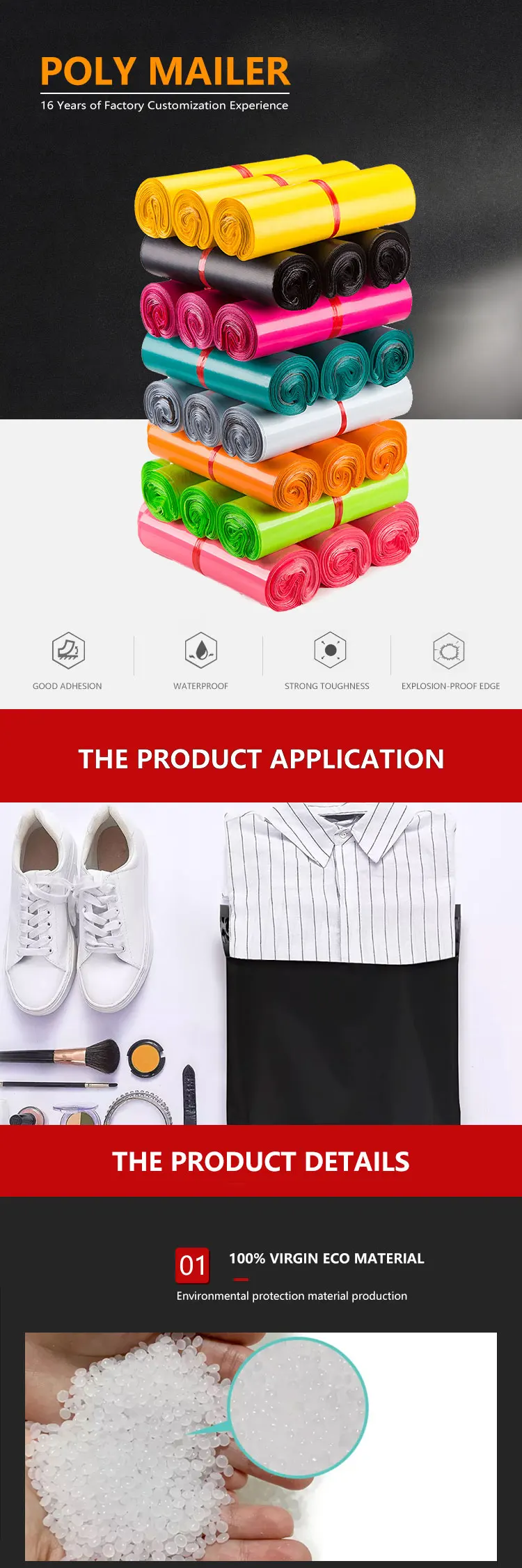 Customized Printing of Color Express Bags Waterproof Self-adhesive ...