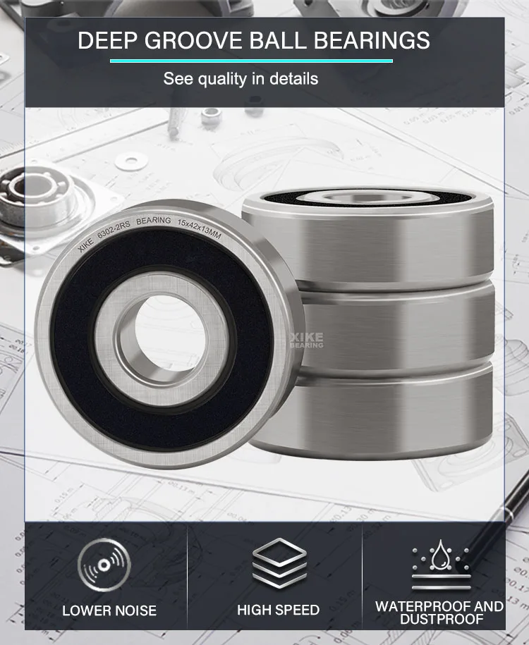 Bearings 6302-2Rs Bearing_6302 6302 2Rs Motorcycle Precision Size Motor ...