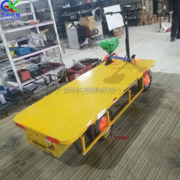 Electric Flatbed Transportation Trolley Railroad Construction Flatbed ...