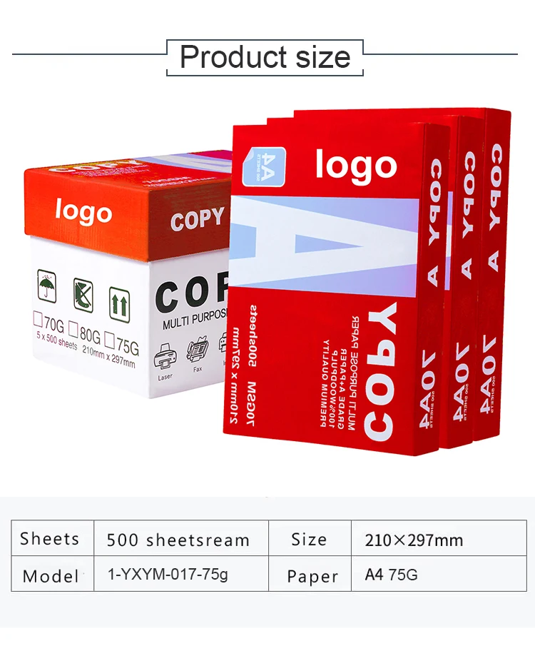 8.5" X 11" Copy Paper 20 Lbs 92 Brightness 500 Sheets Ream 5 Reams ...