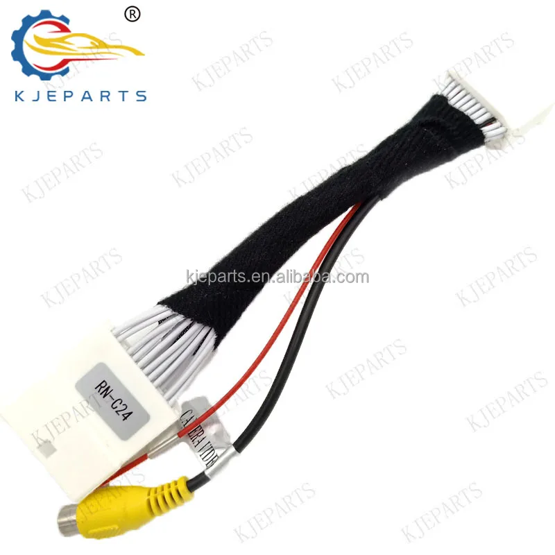 24 Pin Male Female Connector Auto Wiring Harness Back Up Reverse Camera ...