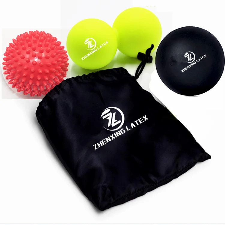 Premium Firm And Soft Spiky Rubber Peanut Double Lacrosse Massage Ball