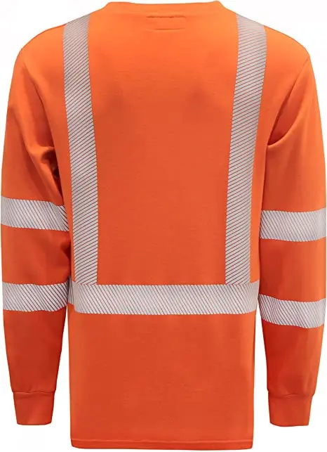 FR Tee Shirts High Visibility Flame Resistant Reflective Tape 7oz Men's ...