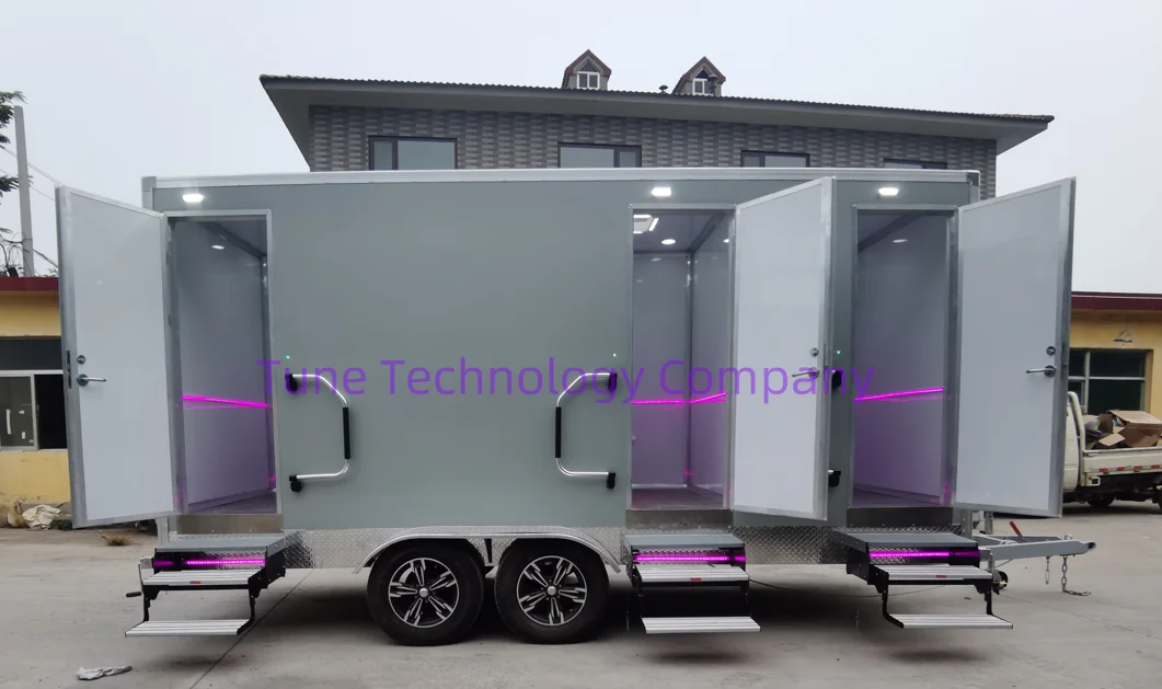 Affordable Mobile Toilets Portable Restroom Trailer Two Stall Trailers ...