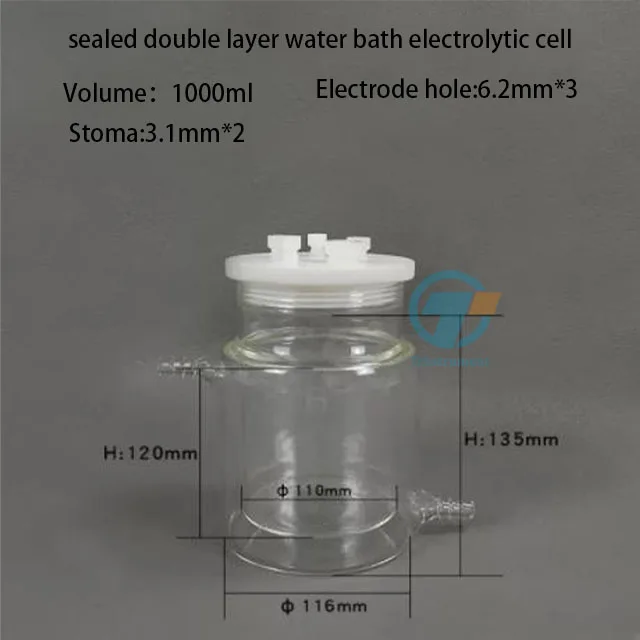 Laboratory Sealed Double-Layer Water Bath Electrolytic Cell
