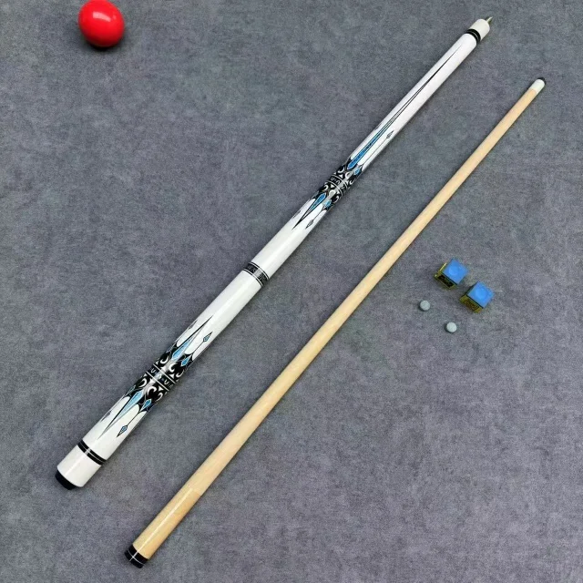 Ultra Low Deflection Maple Pool Cues Ebony Butt Sleeve Stainless Steel ...
