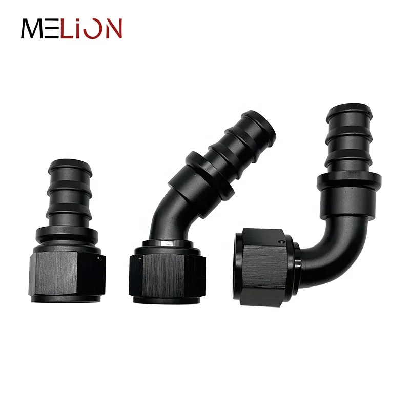 Aluminum Alloy An Fitting Swivel Push On Lock An10 Oil Hose End ...