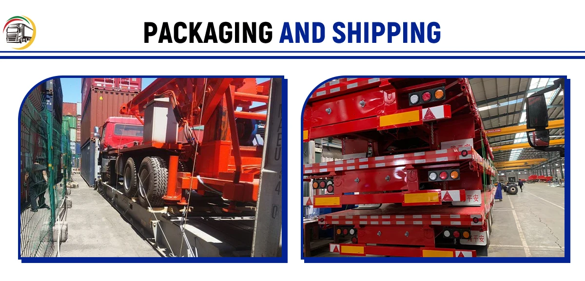 Container Chassis Flat Bed 3 Axles 40ft Flatbed Trailer - Buy Southeast ...