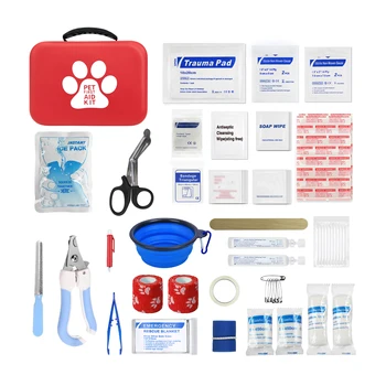 Customized Logo Pet First Aid Bag And People Emergency Veterinary First ...