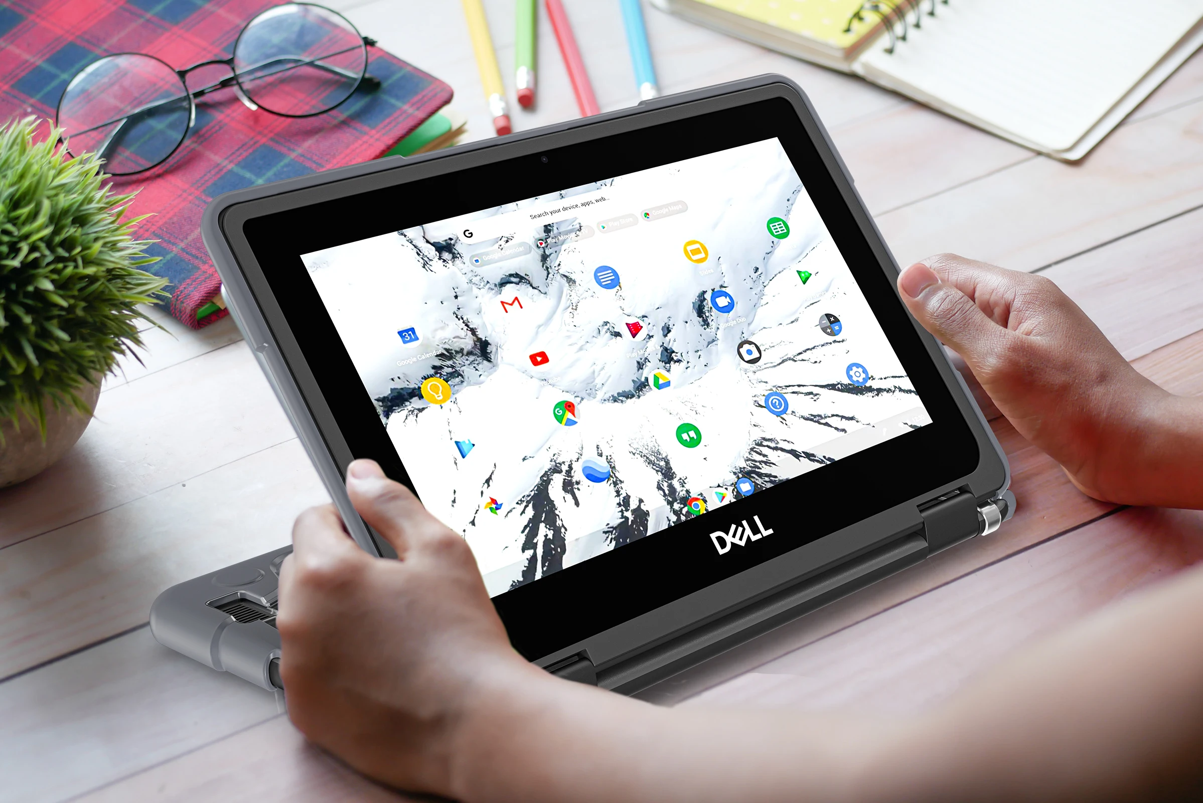 High Quality 360 Degree All Inclusive Protection Kickstand Laptop Case For Dell Chromebook 11.6 ...