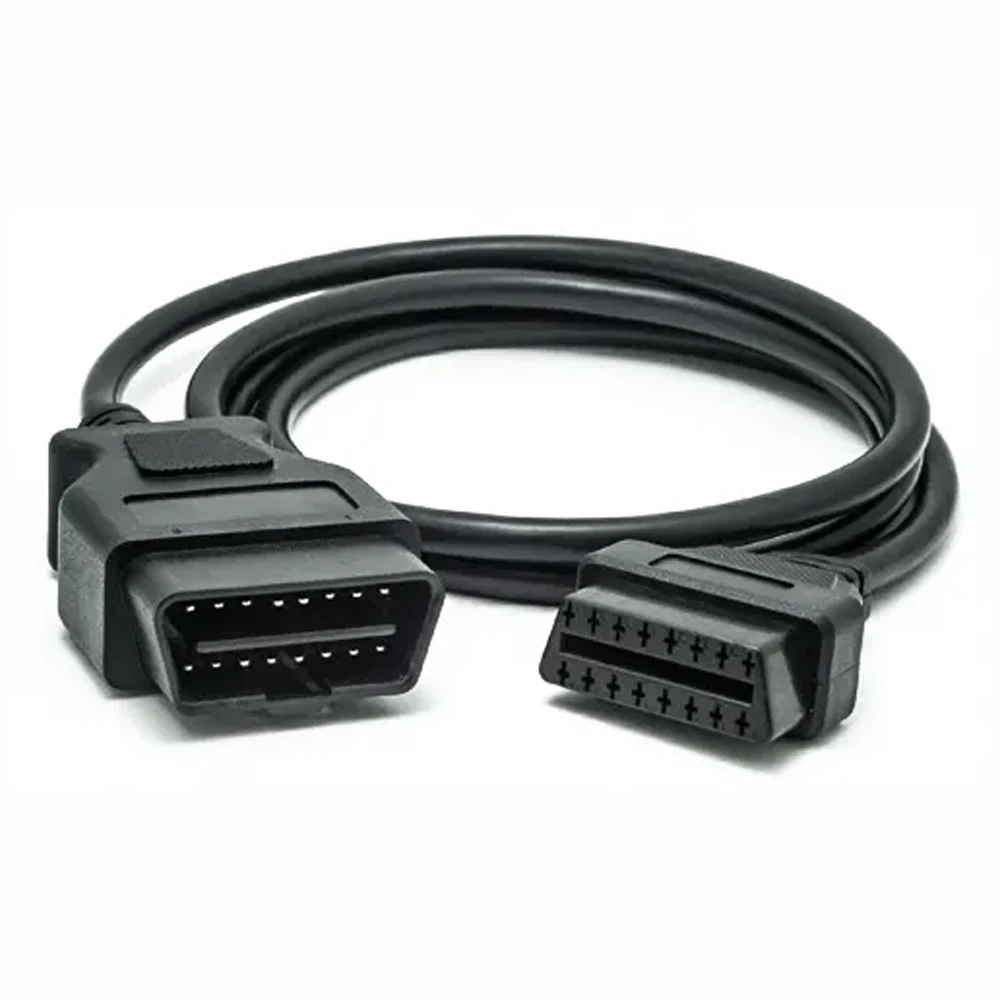 Full 16pin OBD2 Extension Cable Male to Female Diagnostic Cable ...