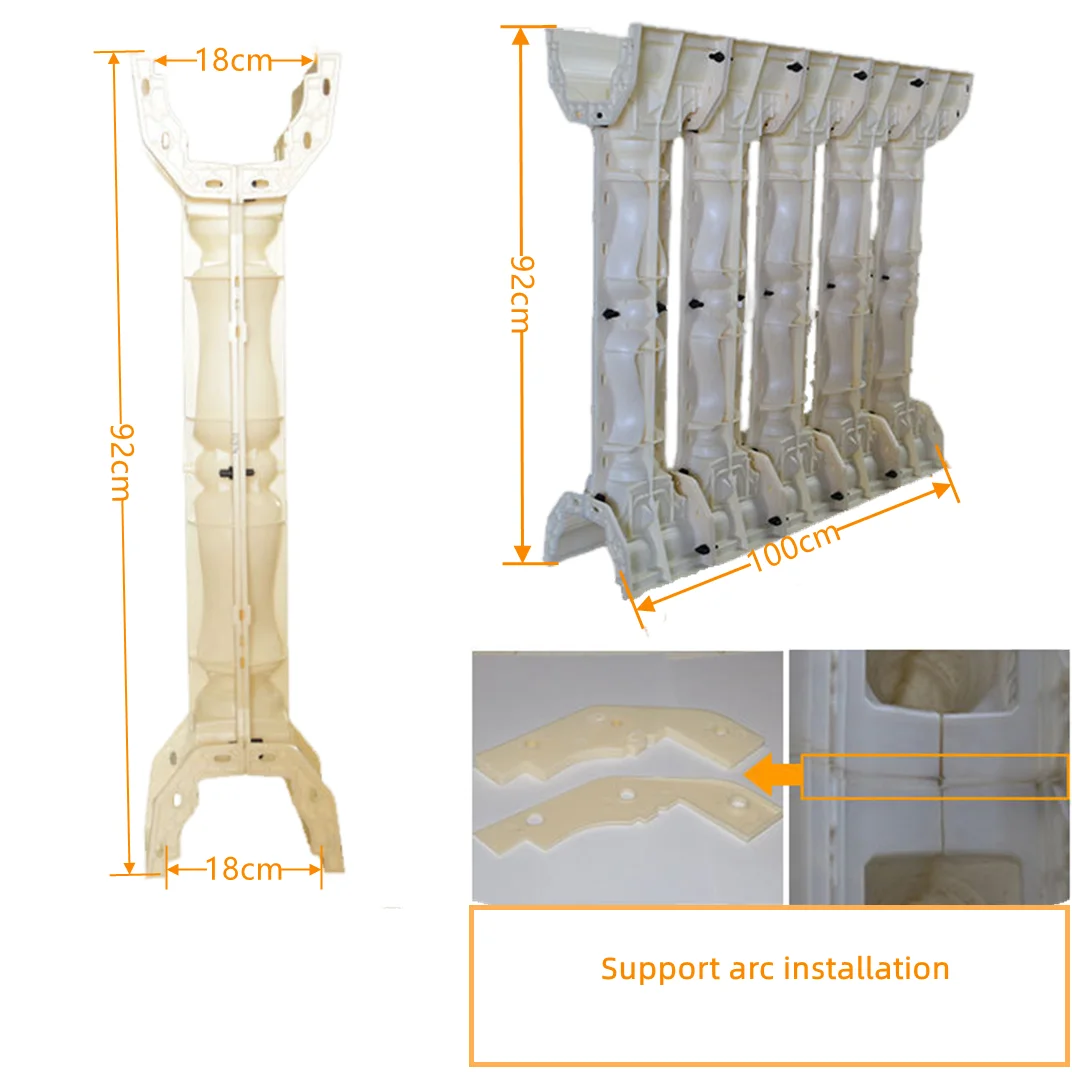 Concrete Balustrade Moulds - Durable and Easy Assembly