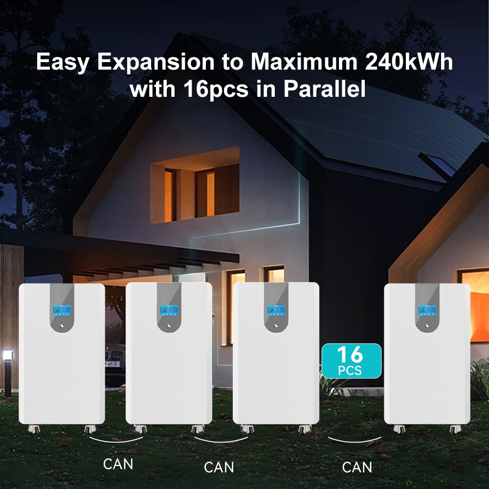 EXLIPORC Split Home Energy Storage Battery System with Built-in BMS ...
