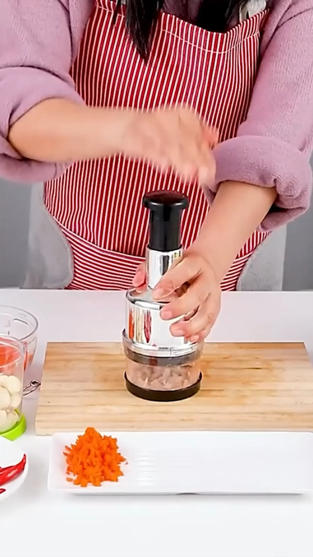 Manual Slap Food Chopper Dicer Onion Press Chopper Pressing Food Cutter ...