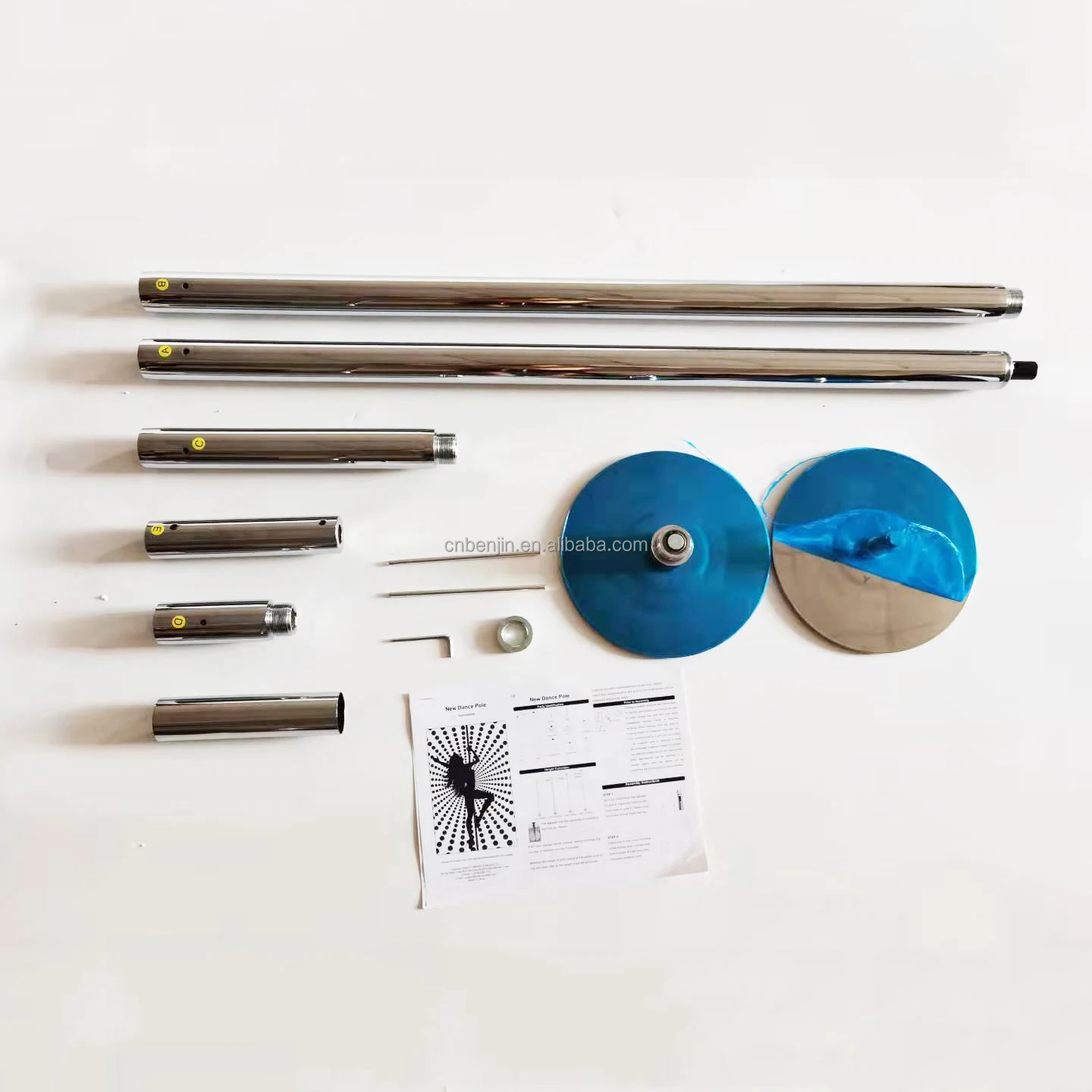 Improved Stripper Pole Static Whirling Dancing Pole Portable Removable ...