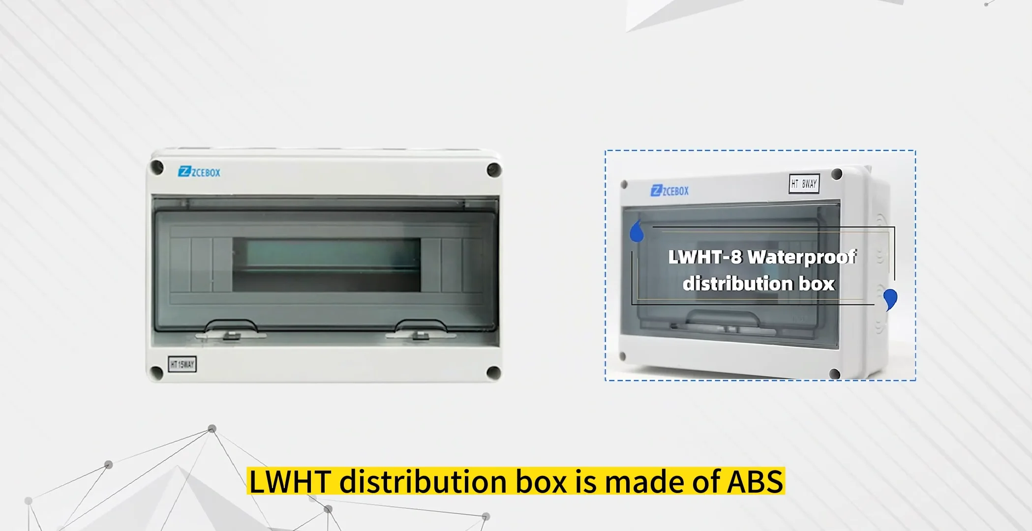 Zcebox Power Box Mcb Electrical Distribution Plastic Box - Buy ...