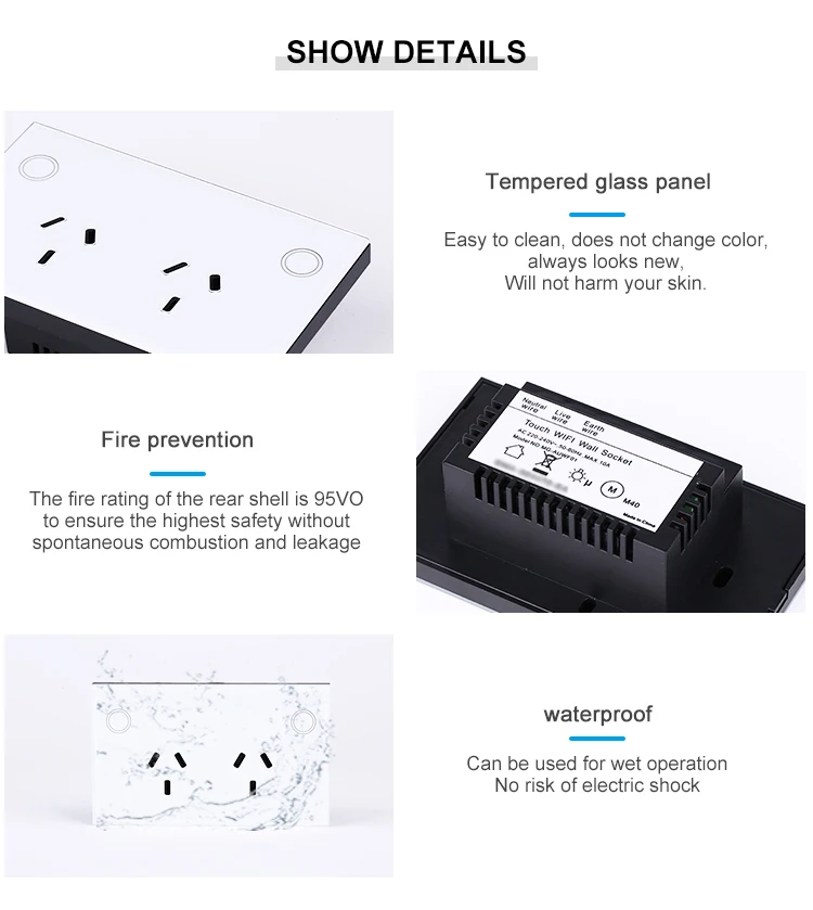 Saa 13a Zigbee Power Point Australian Smart Power Point Alexa Tuya ...