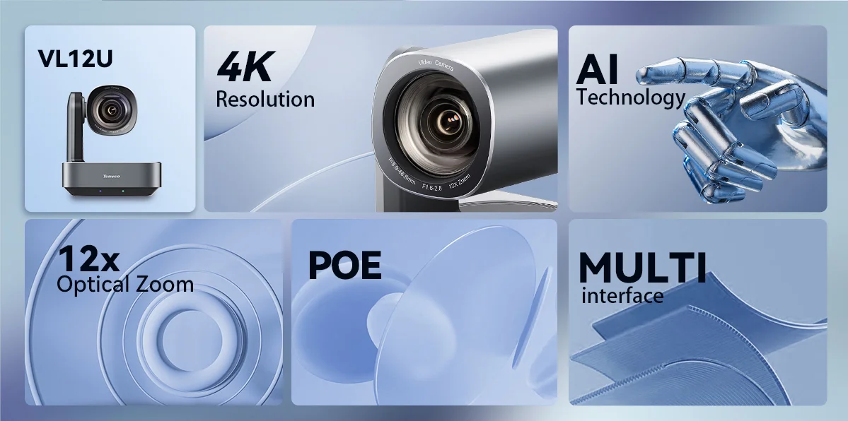 Tenveo VL12U 12x HDMI IP PTZ Camera for Livestreaming