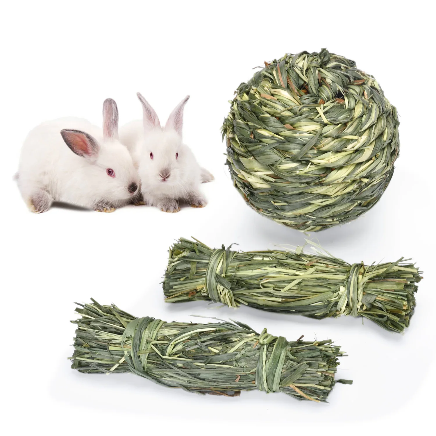 Hot Sale Rabbit Hay Natural Small Animal Activity Chew Toys Rabbits ...