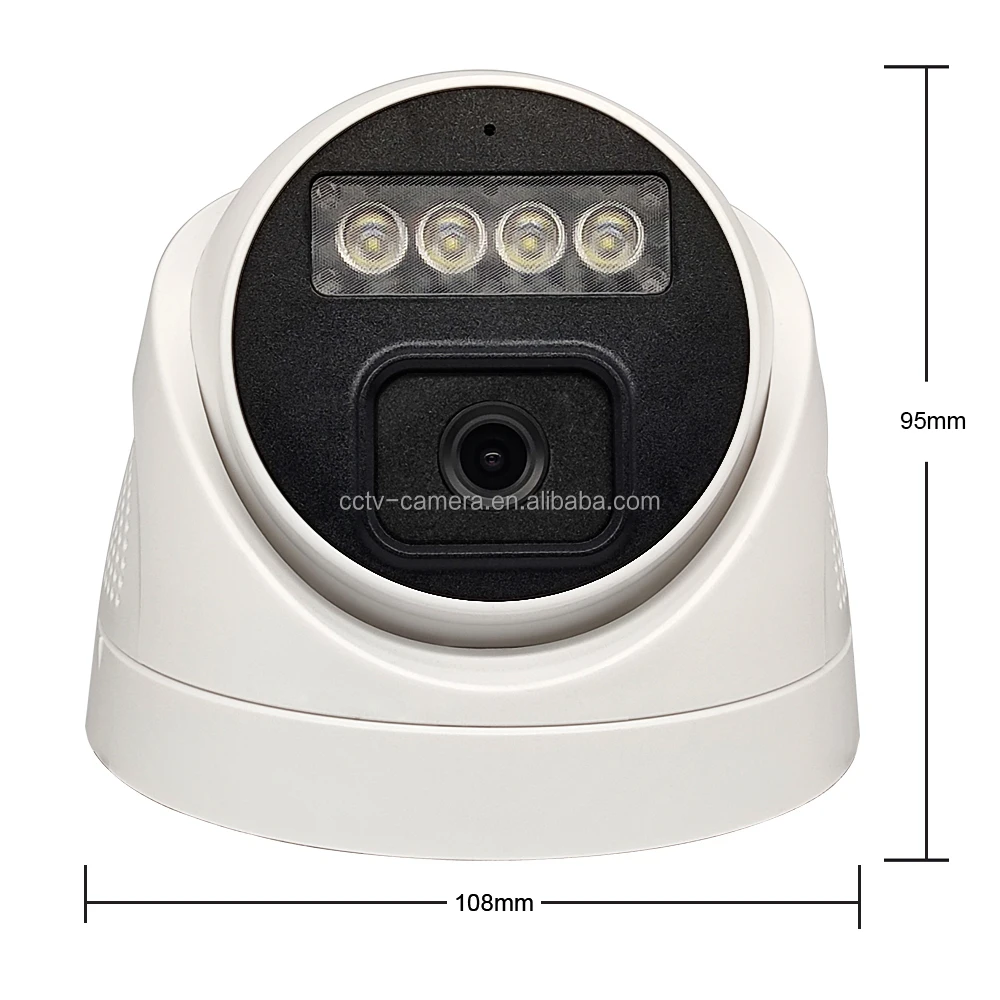 Full Color All Day and Night Warm Light Dome Camera