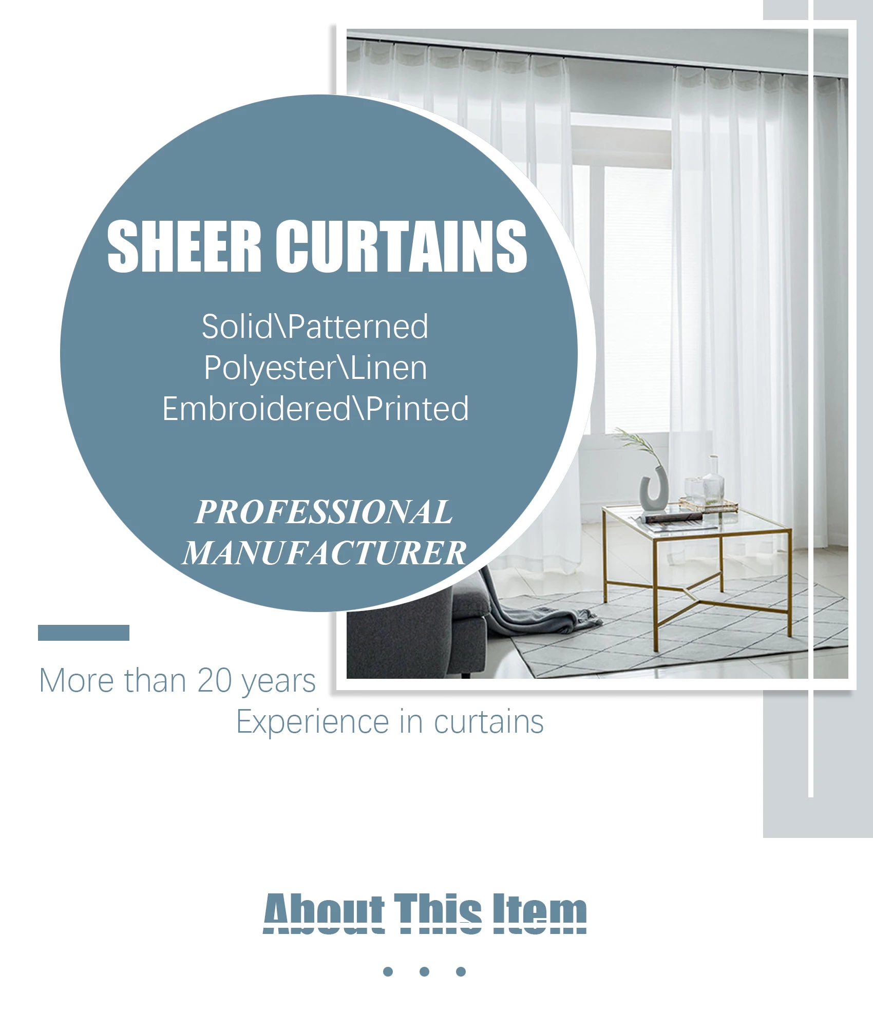 Home Window Leaves Printed Sheer Tulle Transparent Living Room Curtains ...