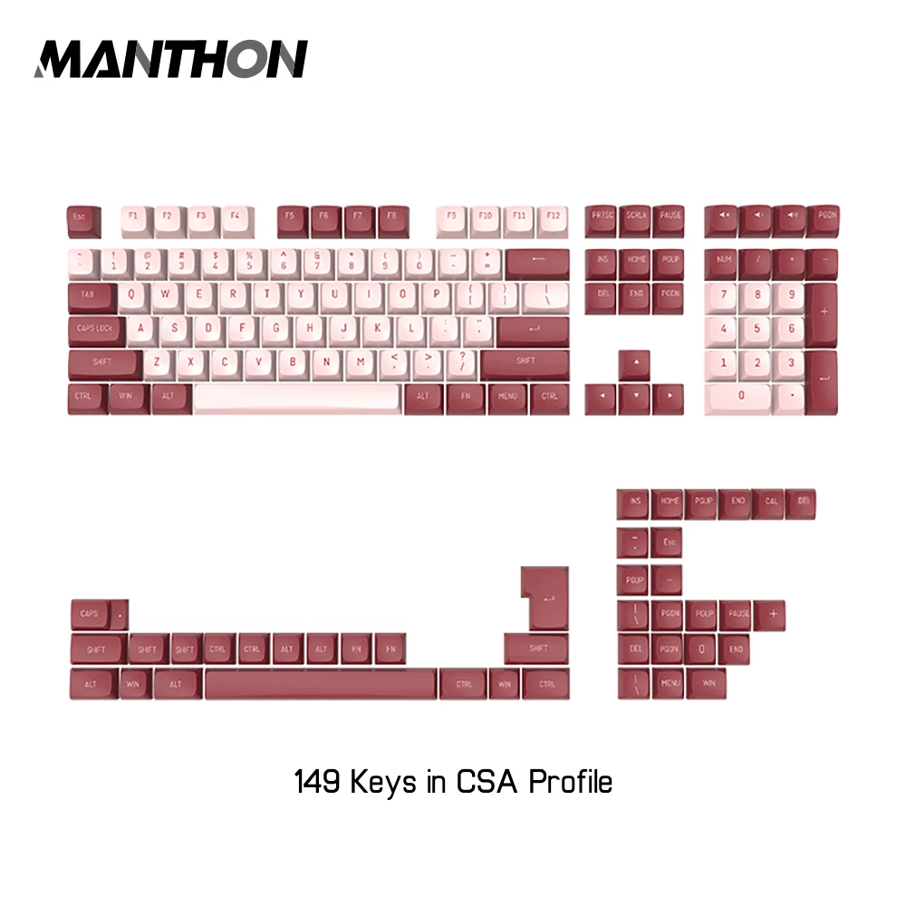 CSA Profile Double Shot Keycaps With Banana Milk Night Sakura Summer ...
