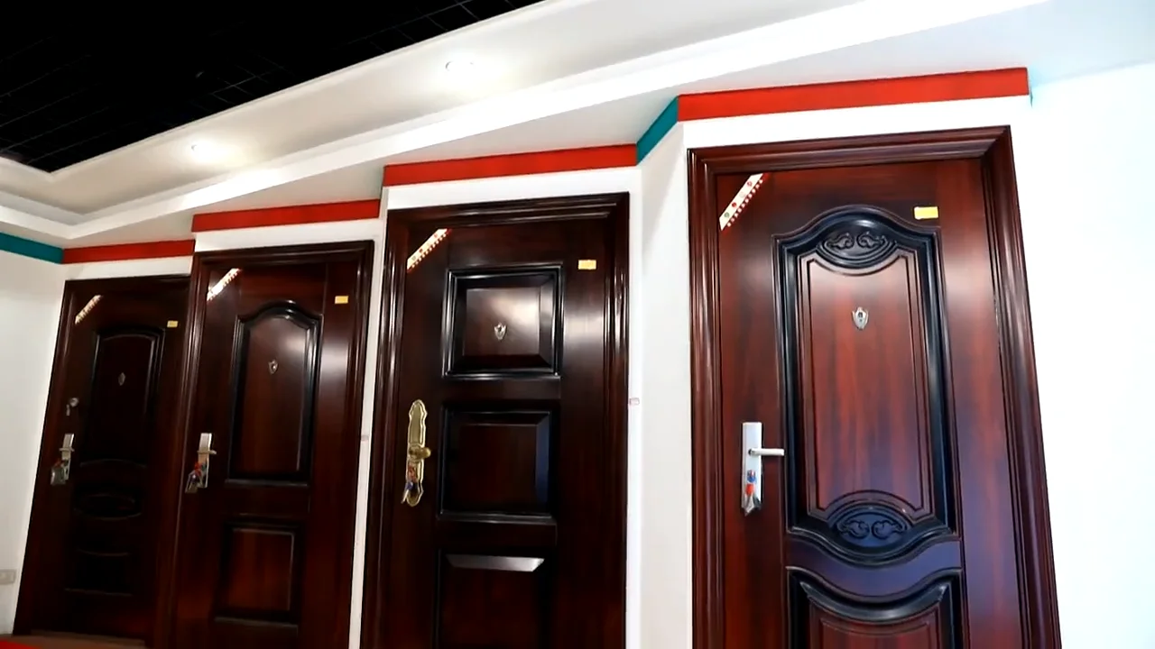 Stamped Steel Door Skin Sheet Security Mesh Iron Single Door Design ...