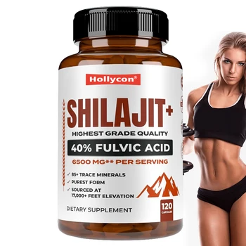 Oem Shilajit Capsule Himalayan Shilajit 85+ Trace Minerals Brain Support Enhance Strength ...
