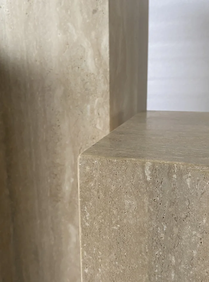 Travertine Cube & Plinth - Modern Simple Design Solutions