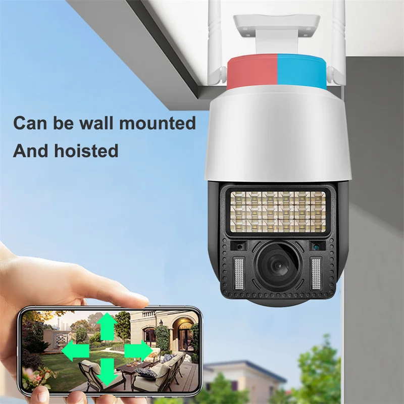 4G PTZ Alarm Warning LED Light Camera - Secure Your Space
