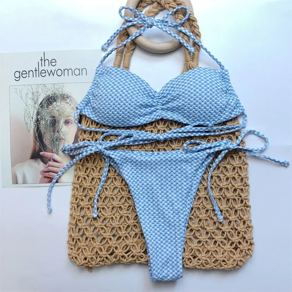 Factory Tie Side Beautiful Women Bikinis Ropa De Playa Para Mujeres ...