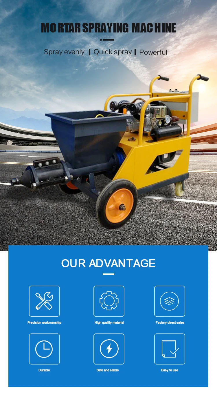 Mortar Sprayer Cement Spray Machine Concrete Spraying Equipment Price ...