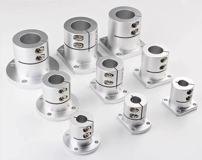 Clamp Type Double Trimming Flange Guide Shaft Support Bracket Optical ...