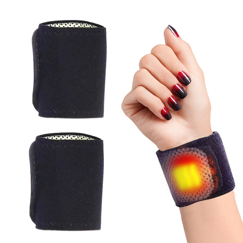 Self Heating Magnetic Wrist Support Brace Strap Wristband Pain Relief ...