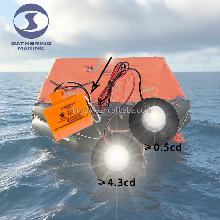 China Customized SOLAS Lithium Battery Water-proof LED Life Raft Light ...