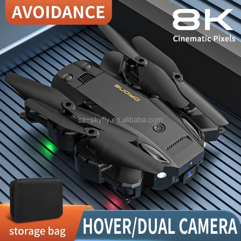 JHD Q6 Drone - Professional 8K HD Dual Camera FPV Helicopter
