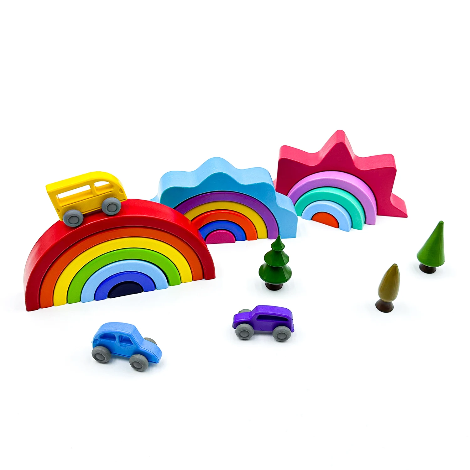 3d Crayons Box For Kids Lovely Cars Rainbow Shaped Custom Kids Wax ...