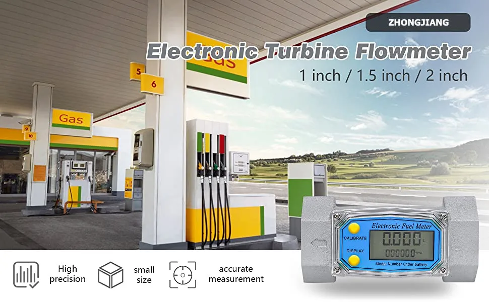 Zj Intelligent Electronic Fuel Meter With Digital Display For Diesel ...