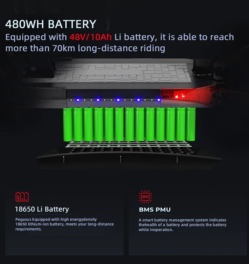 Usa Warehouse 800w Motor Off Road Folding E Scooter 10 Inches Fast ...