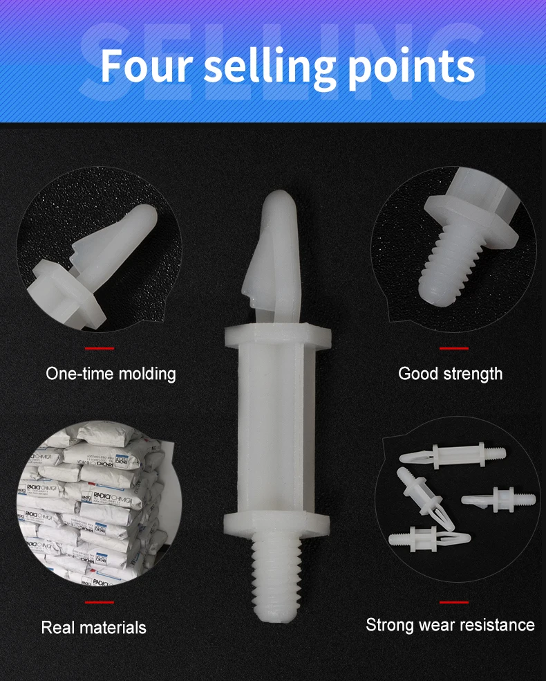 4mm Hole Plastic PCB Support Post Hardware Tools Plastic Product ...