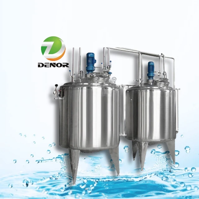 Stainless Steel Jacketed Mixing Tank Preparation Tank With Emulsion ...