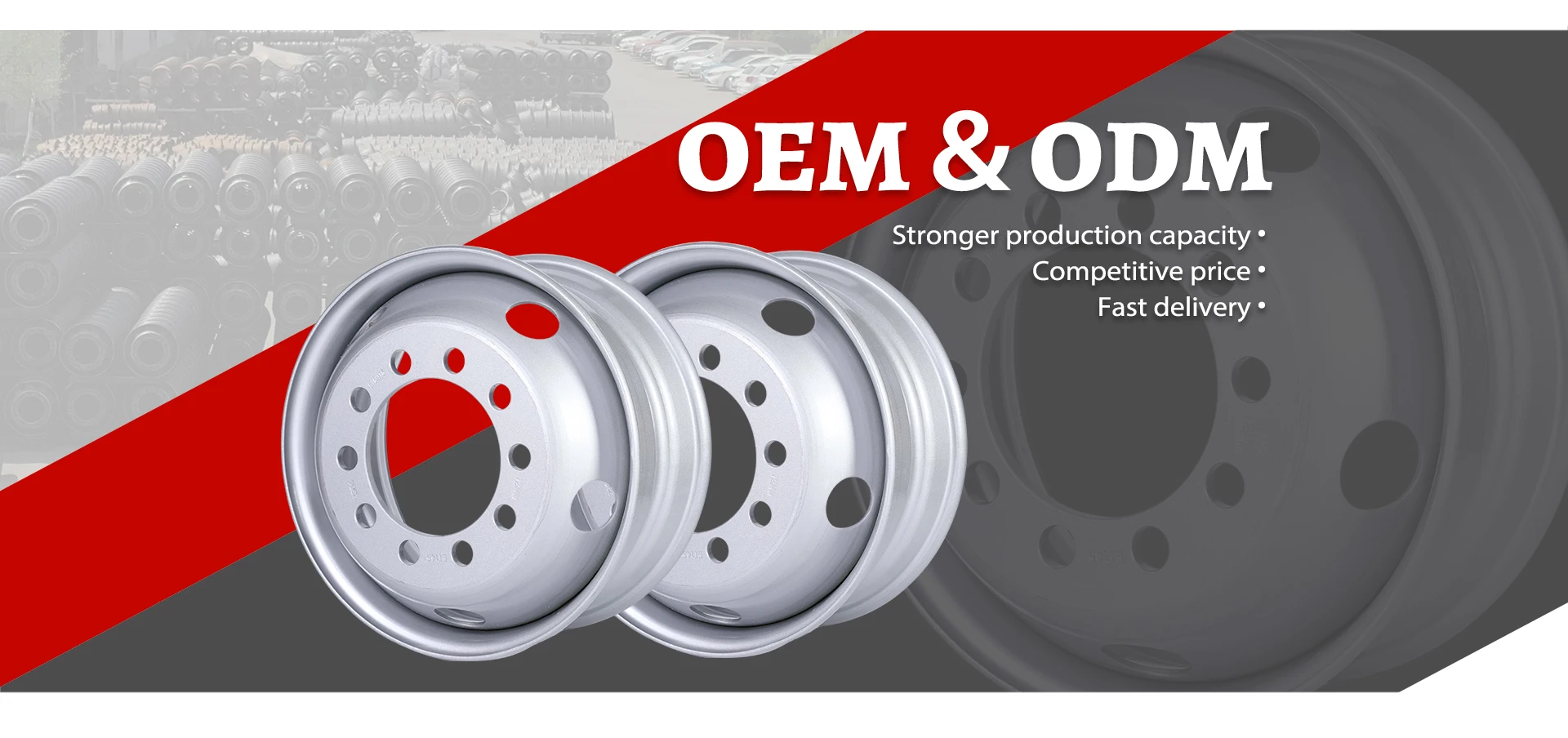 Tubeless Steel Heavy Truck Wheel Rim Steel Wheel 22.5 6.75 Hot Sale In ...