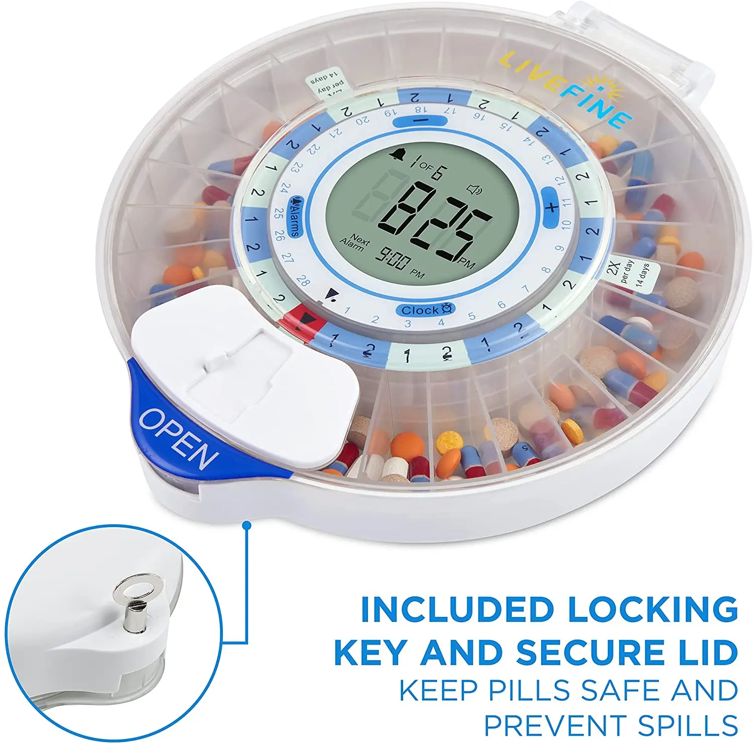 Smart Pill Box - Automatic 28 Day Delivery System with Alarm
