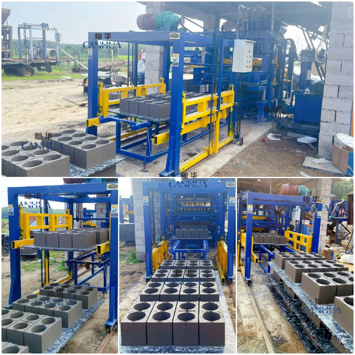 Qt4 15 Maquina De Bloques De Cemento Concrete Block Machine De Brique Automatique Cement Hollow
