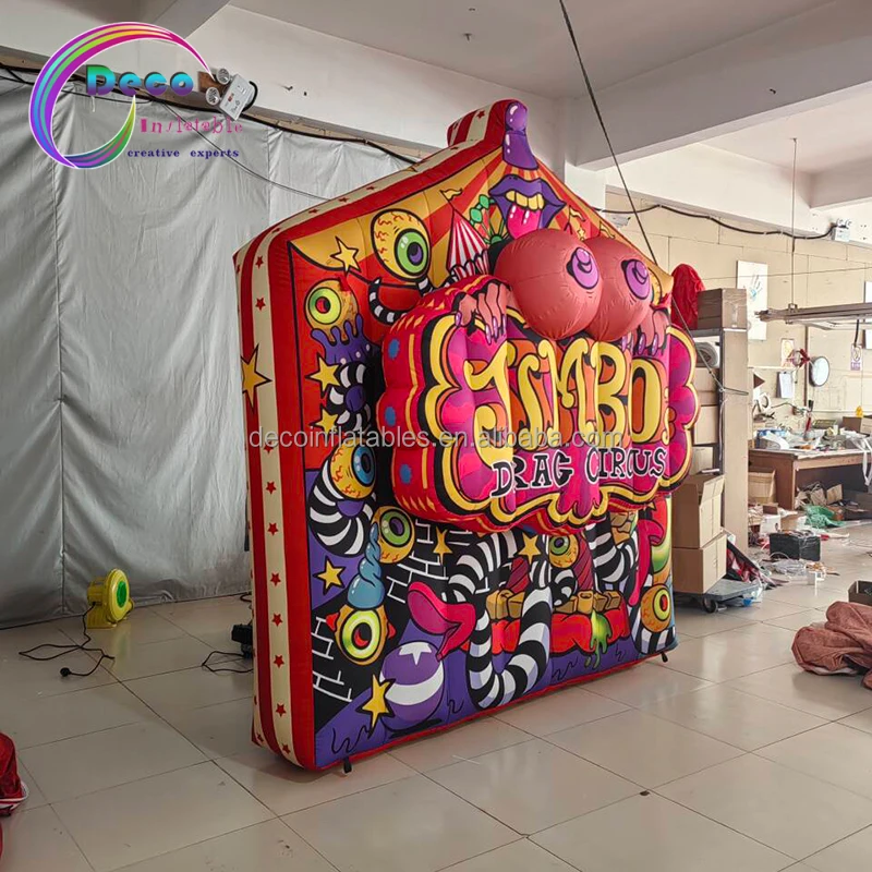 Circus Inflatable Advertising Board Inflatable Graffiti Background ...