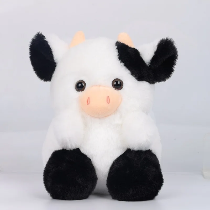 Pink Cow Plush Toy Cute Belle Strawberry Cow Plush Doll Colorful Animal ...