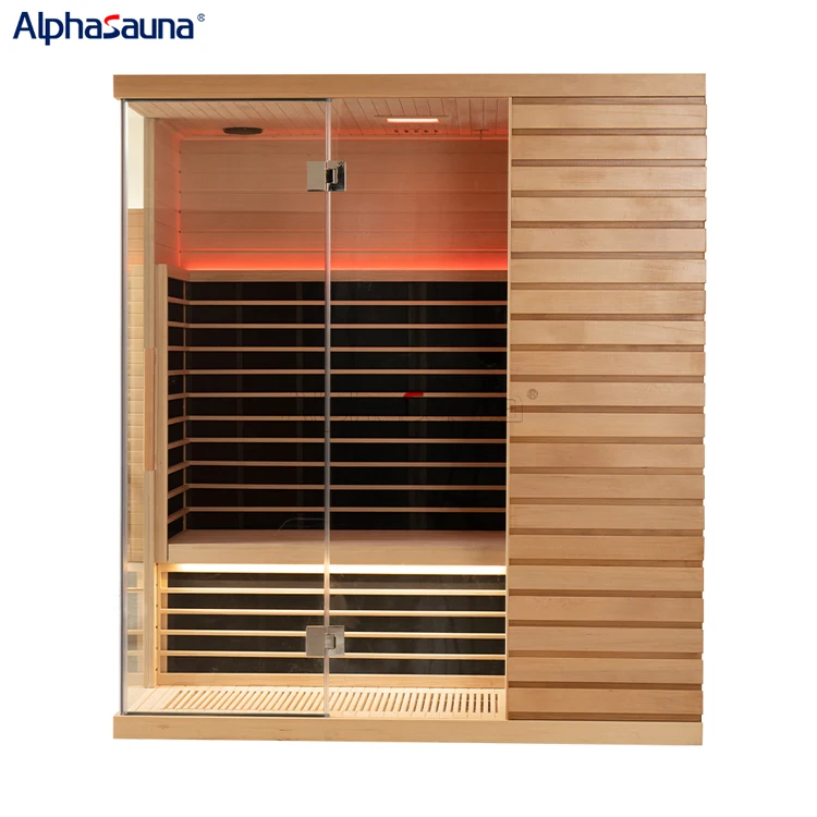 6 Person Infared Sauna Control System Indoor Hot Sauna Corner Infrared ...